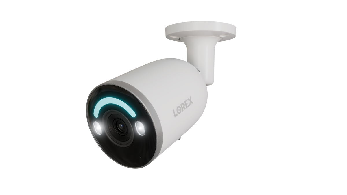 Lorex 4K Smart Security Lighting Bullet PoE IP Wired Camera